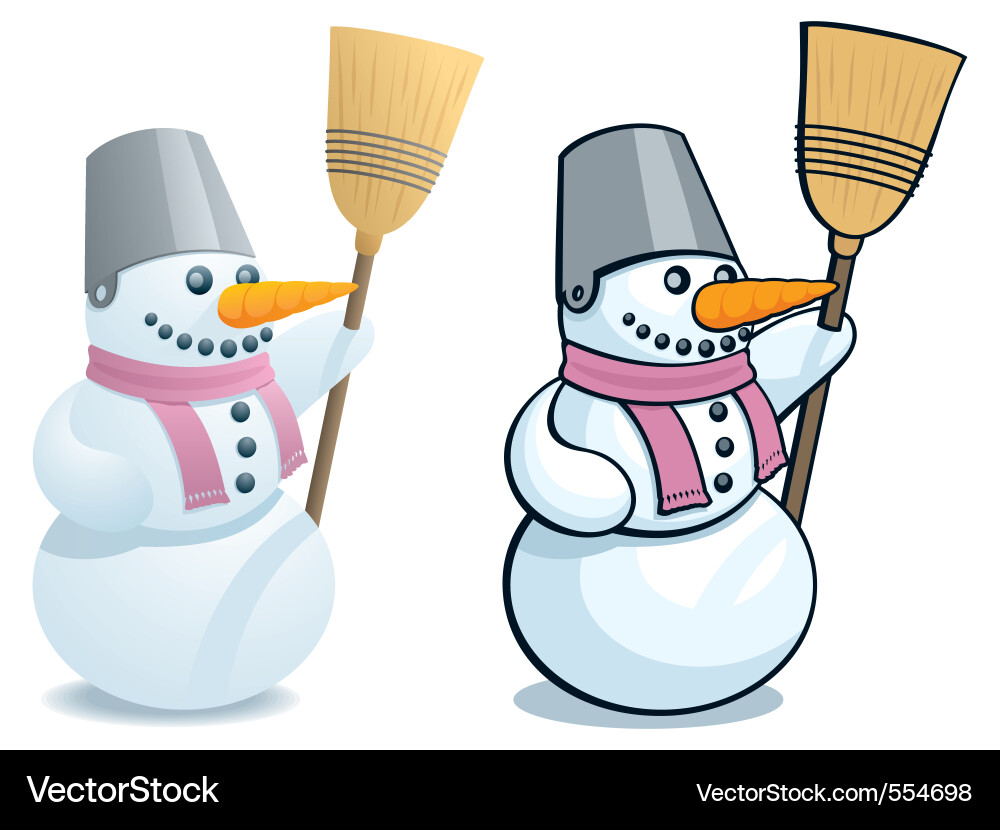 Snowman Royalty Free Vector Image - VectorStock