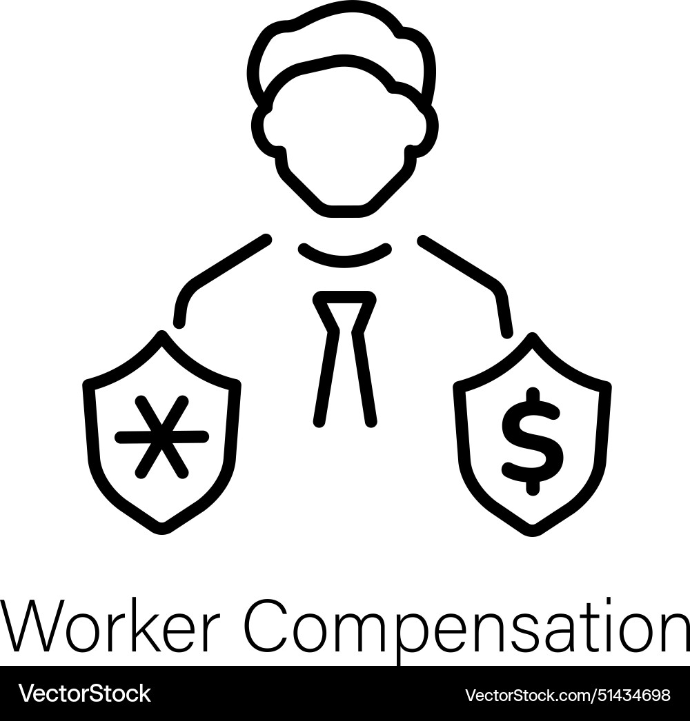 Worker compensation Royalty Free Vector Image - VectorStock