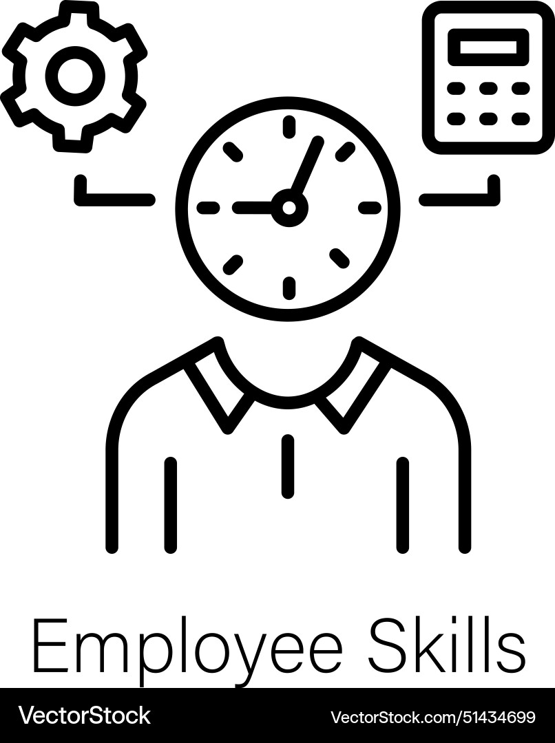 Employee skills Royalty Free Vector Image - VectorStock