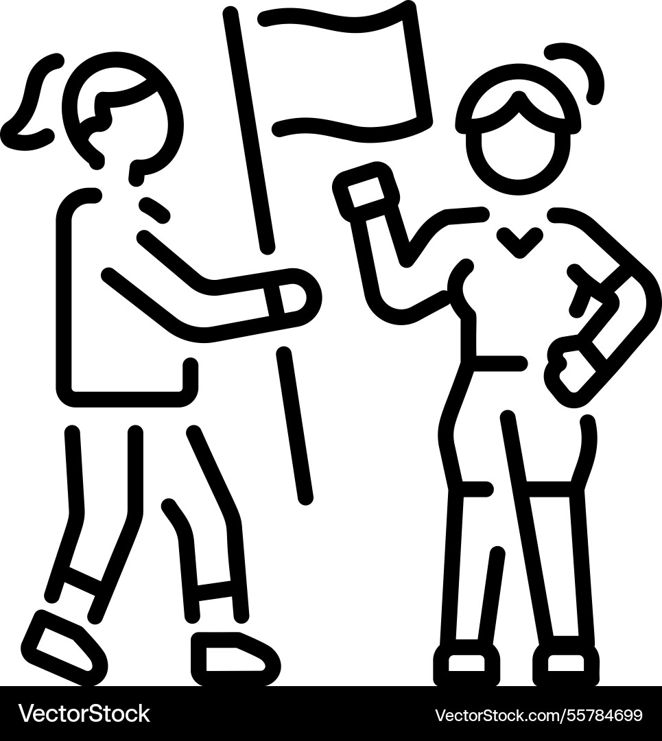 Female protest Royalty Free Vector Image - VectorStock