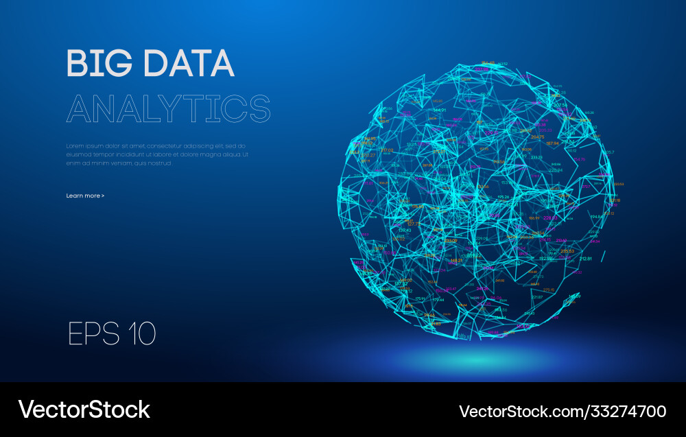 Business intelligence technology background binary