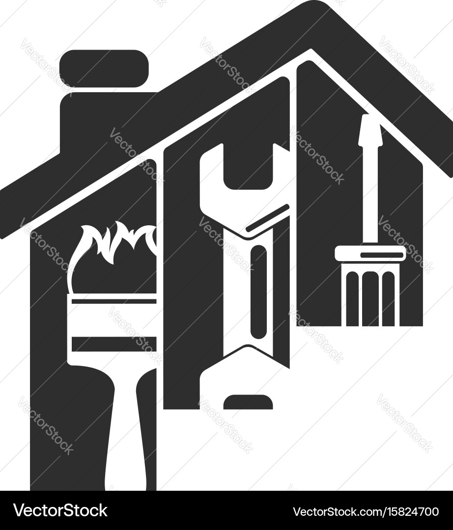 Home Repair and Maintenance Symbol Royalty Free Vector Image