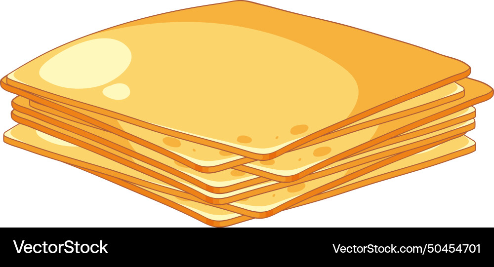 A delicious pancake stack Royalty Free Vector Image