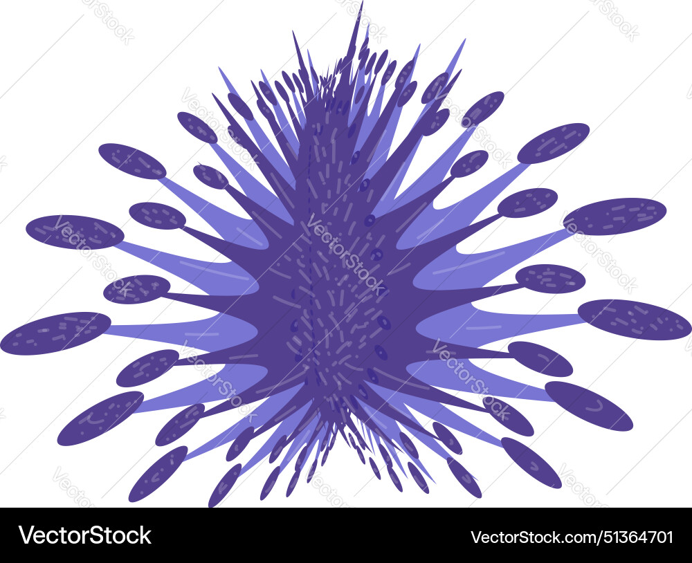 Abstract blue spikey sphere design Royalty Free Vector Image
