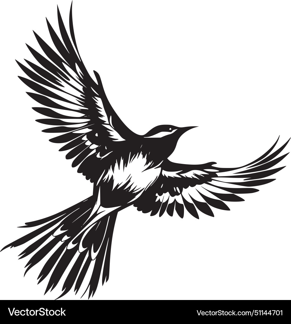 Bird - high quality logo ideal for t-shirt Vector Image