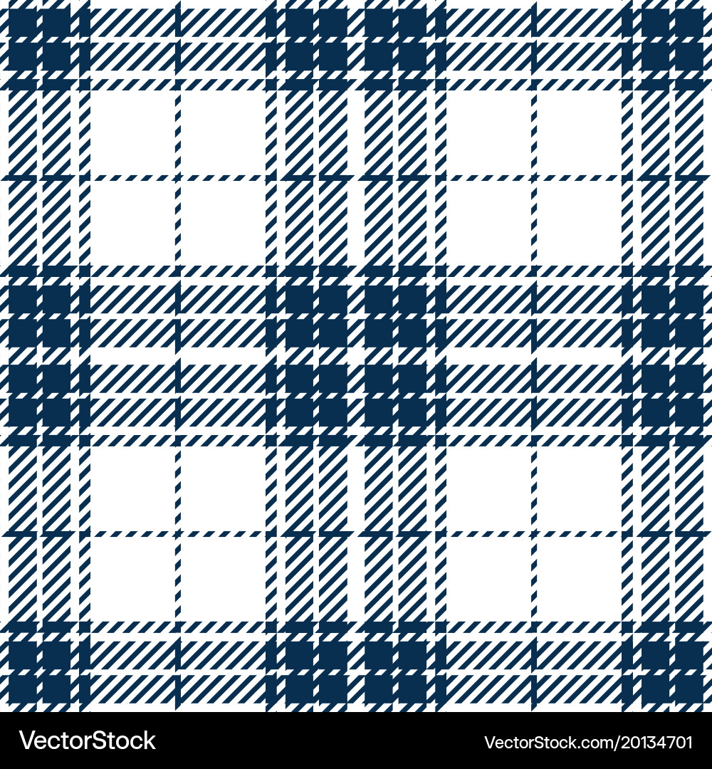 Blue tartan plaid seamless pattern Royalty Free Vector Image