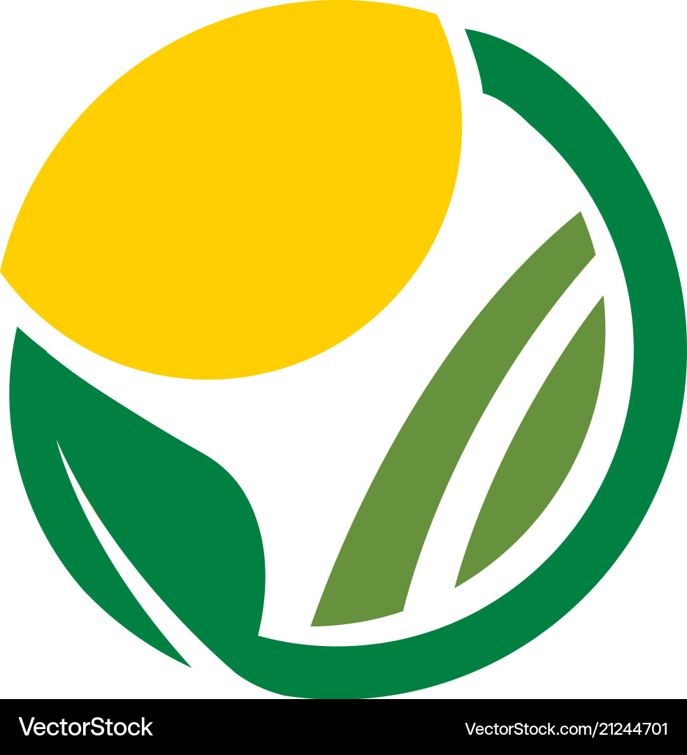 Clean farm agriculture logo design concept Vector Image