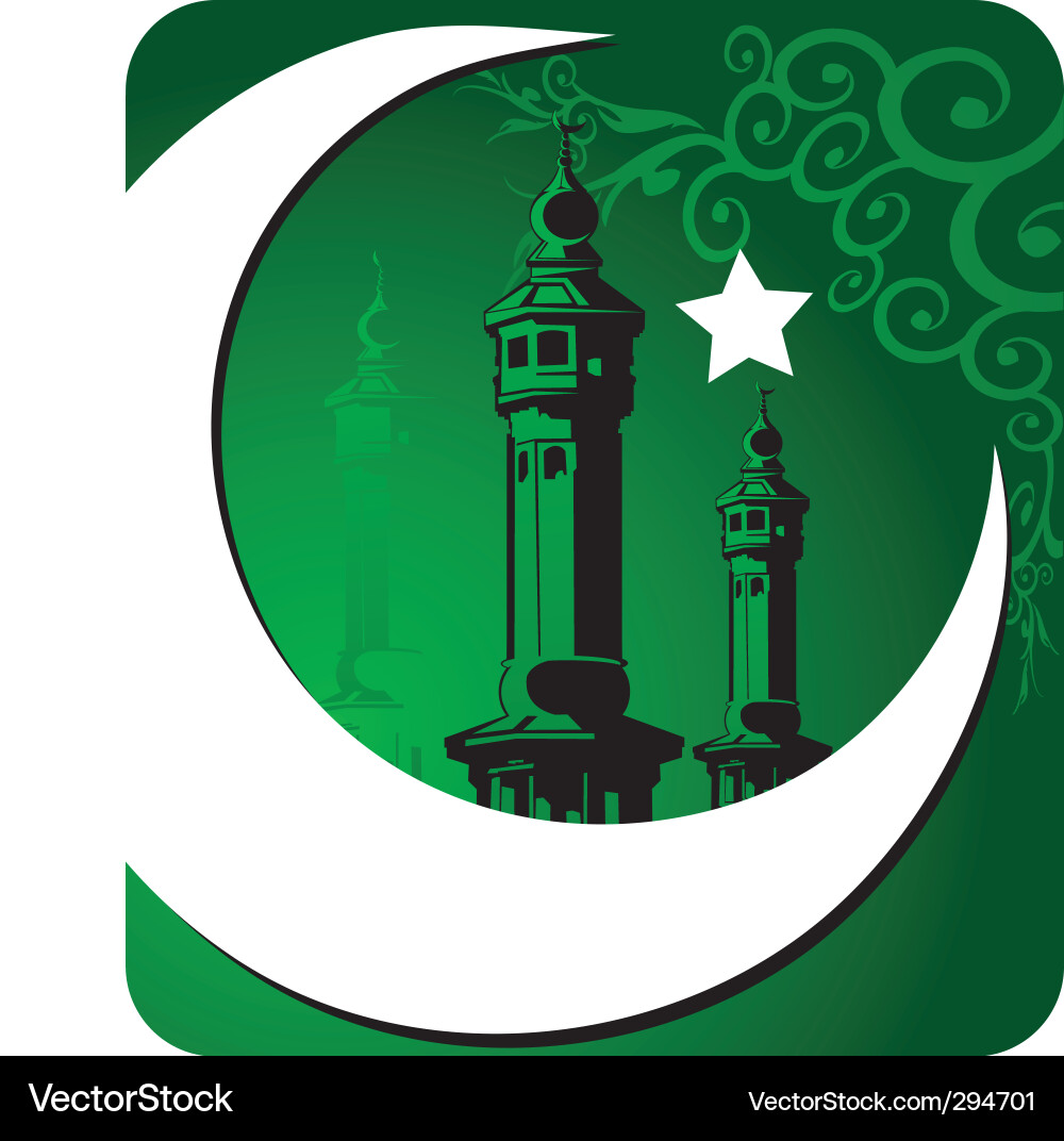 Islamic Mosque Architecture Royalty Free Vector Image