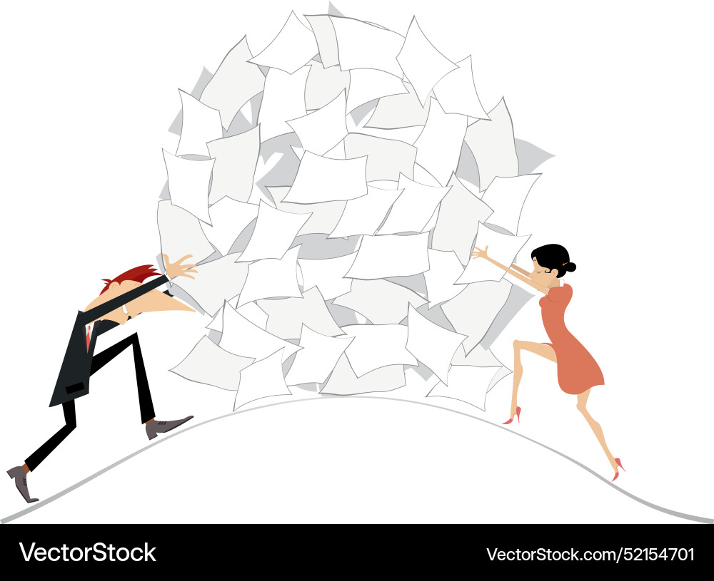 Pile of papers business Royalty Free Vector Image
