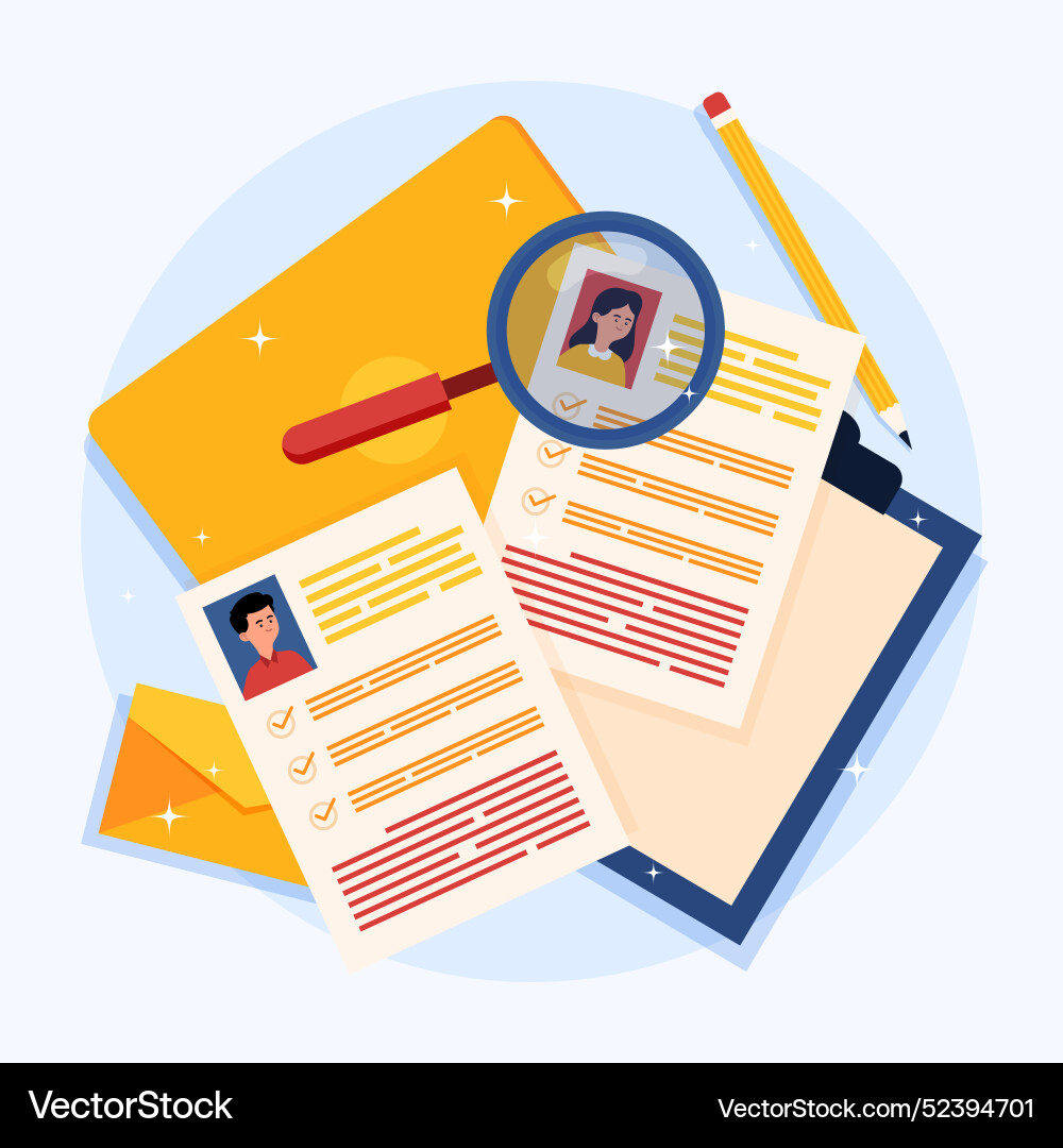 Recruitment concept Royalty Free Vector Image - VectorStock