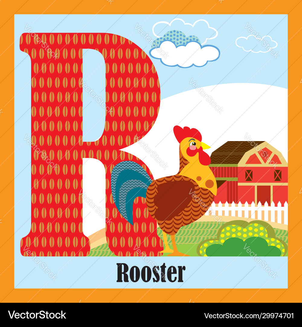 Letter R Flashcards Vector Images (over 280)