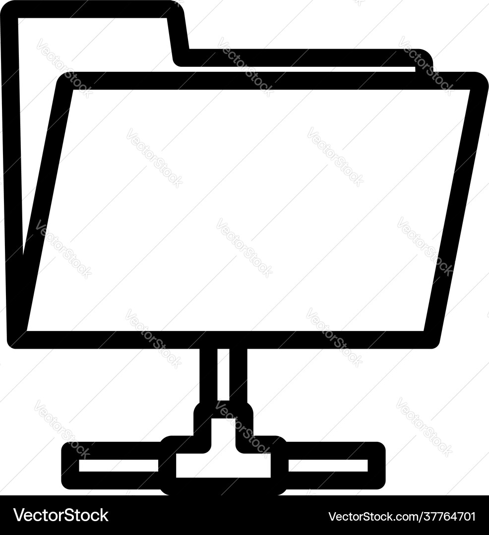 Shared folder icon Royalty Free Vector Image - VectorStock
