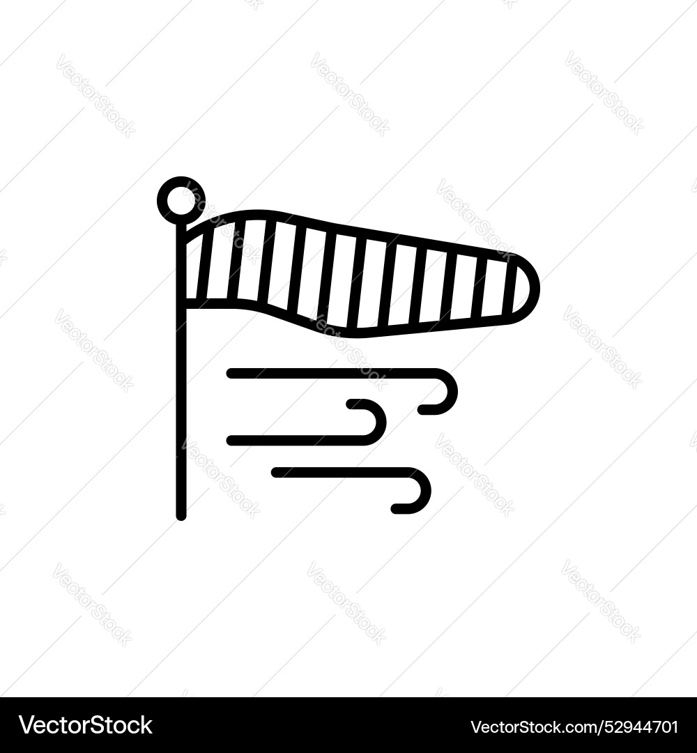 Windsock icon Royalty Free Vector Image - VectorStock
