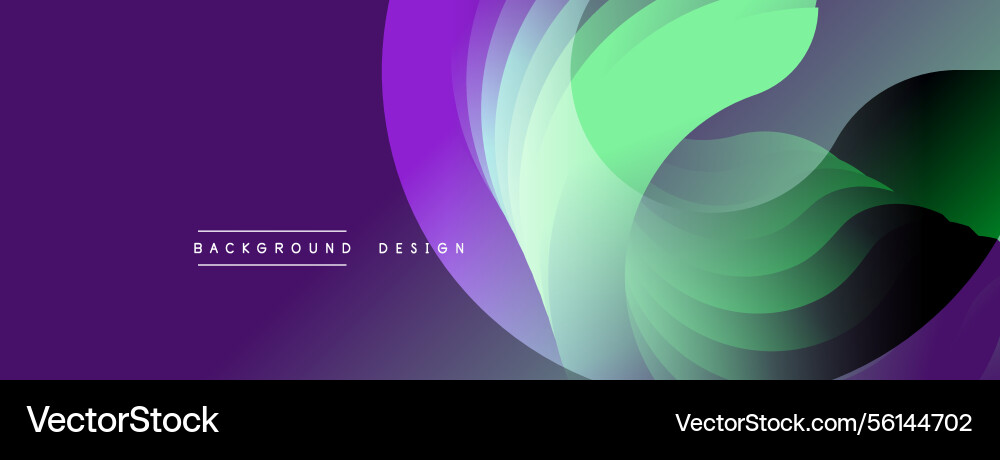 Abstract design overlapping layers create flowing Vector Image