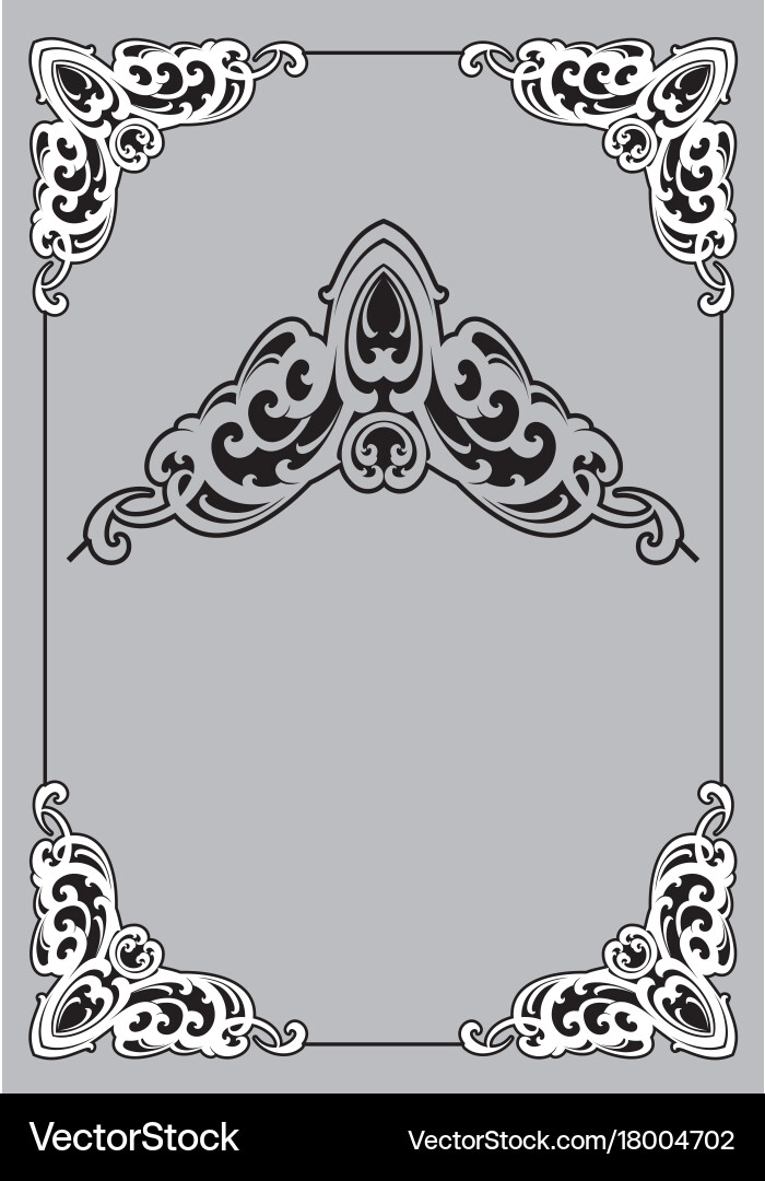 Art nouveau frame Royalty Free Vector Image - VectorStock