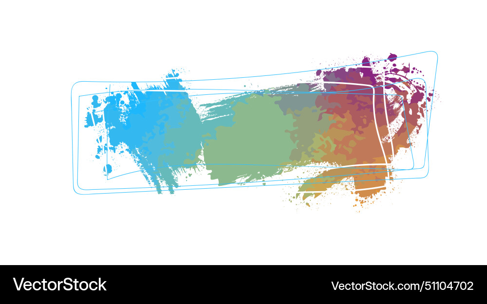 Colored blot object hand drawing not ai Royalty Free Vector