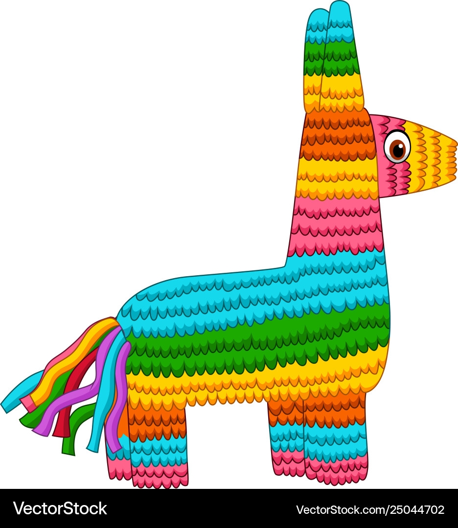 Colorful Cartoon Pinata Royalty Free Vector Image