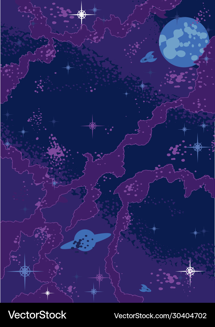 Comic book style space background Royalty Free Vector Image