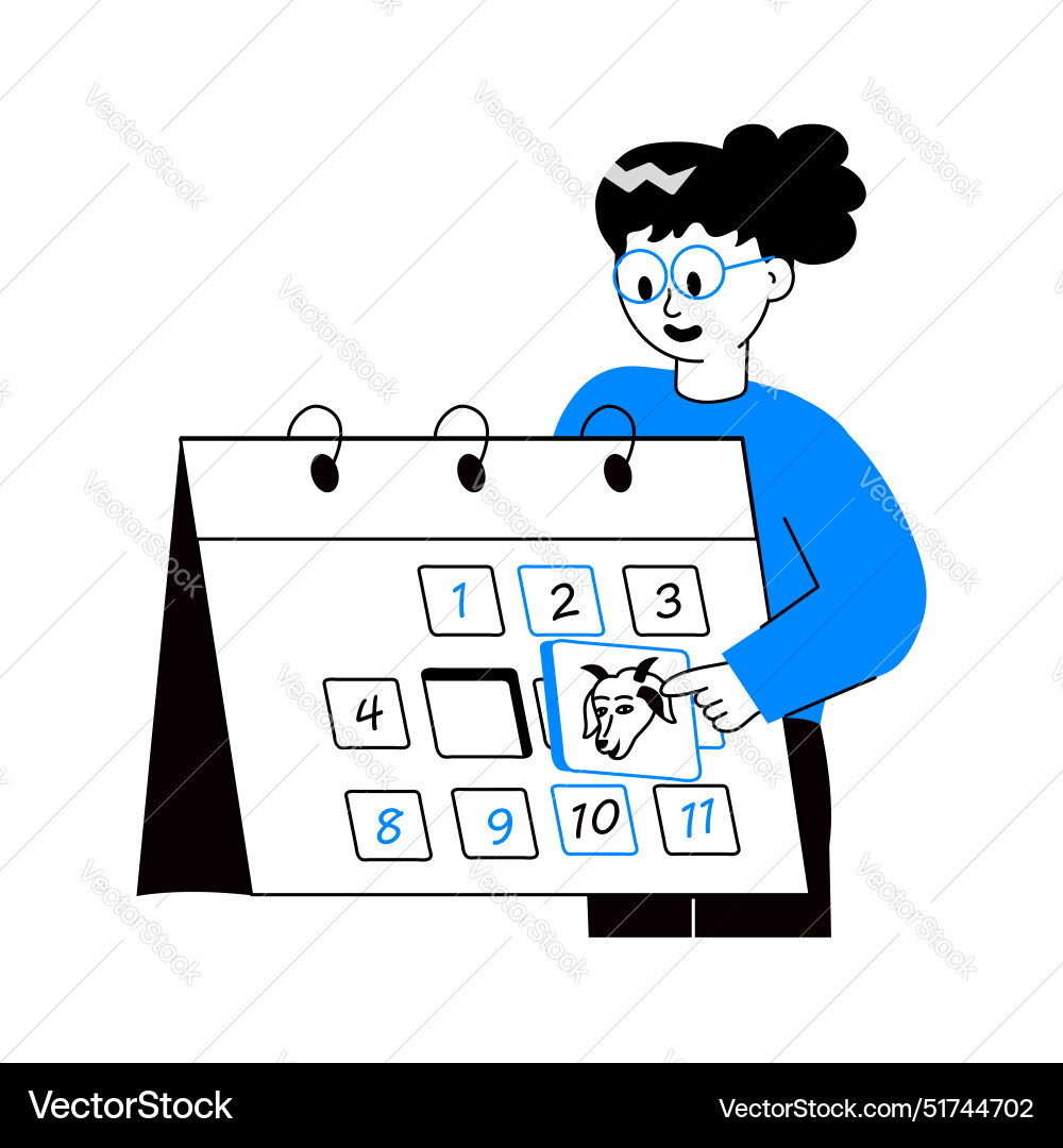 Eid calendar Royalty Free Vector Image - VectorStock