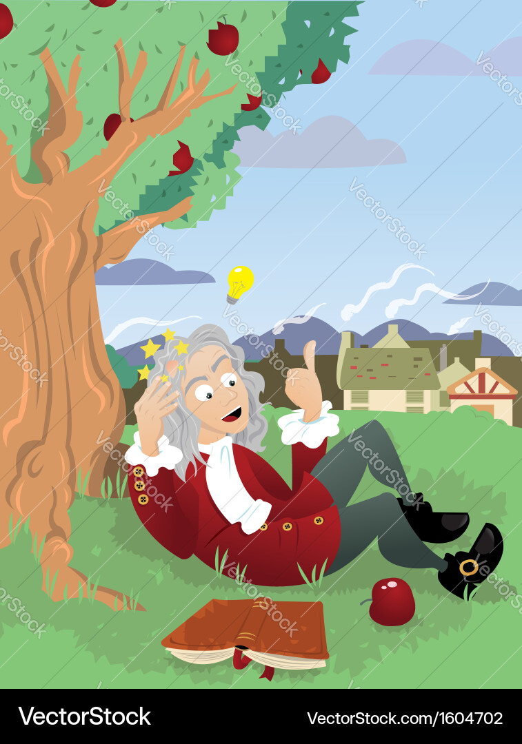 Isaac newton Royalty Free Vector Image - VectorStock