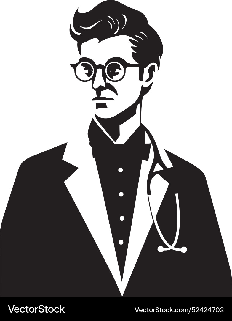 Medicine exploring doctors in artvisual Royalty Free Vector