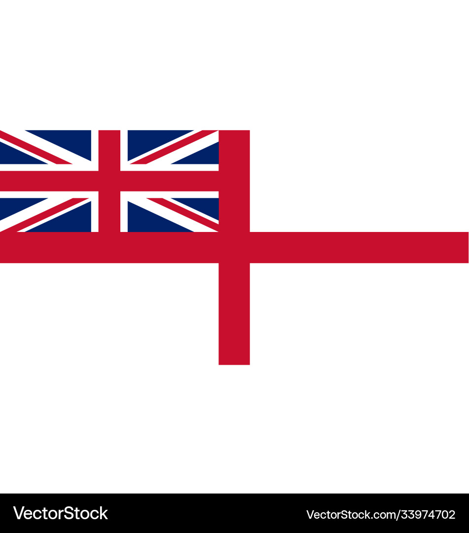 Royal navy white ensign Royalty Free Vector Image