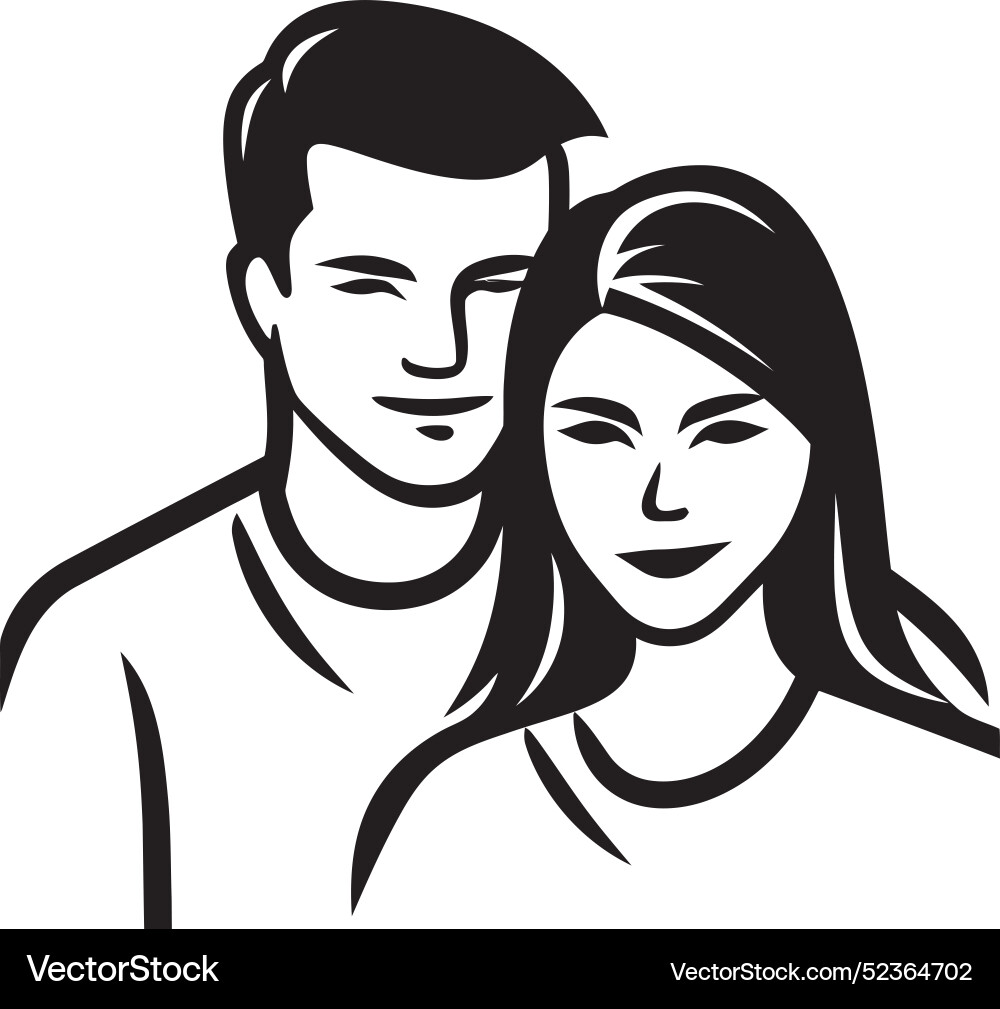 Togetherness couple dynamicssymbolic love co Vector Image