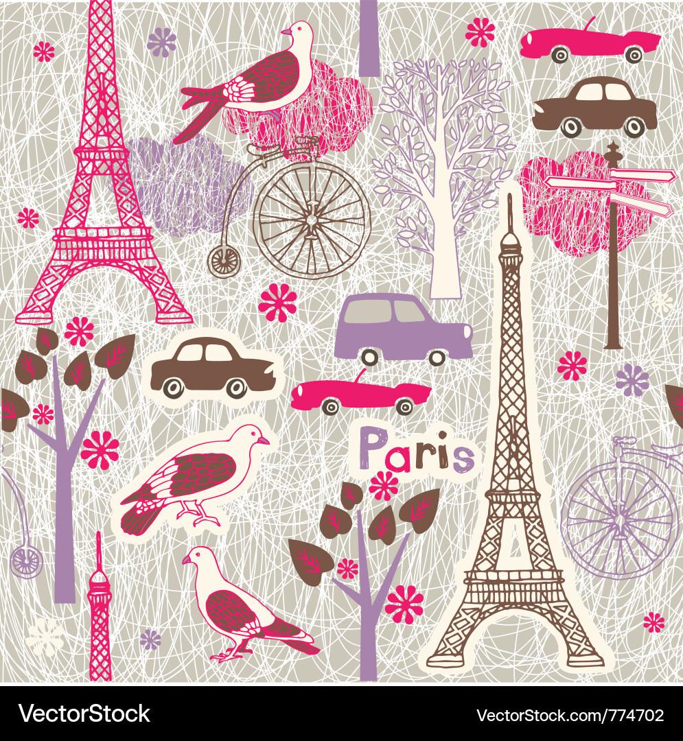 Vintage Parisian Pattern Royalty Free Vector Image