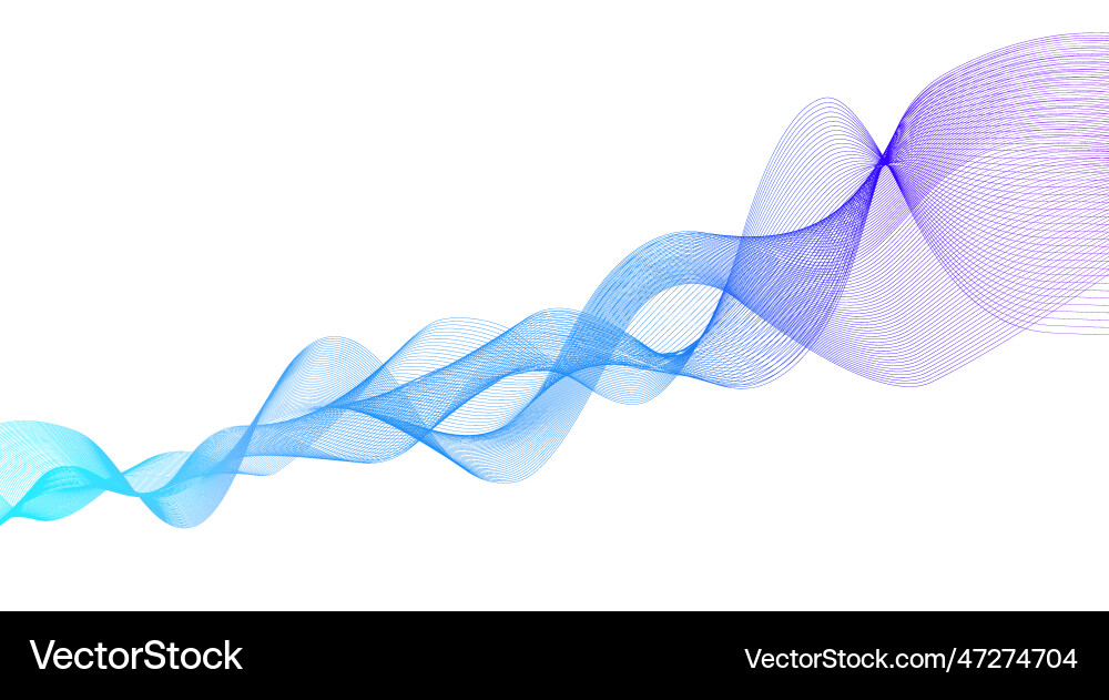 Abstract wave isolated Royalty Free Vector Image