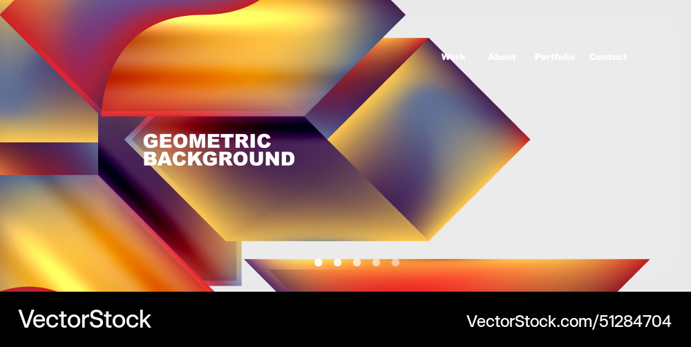Colorful gradients with abstract geometric shapes Vector Image