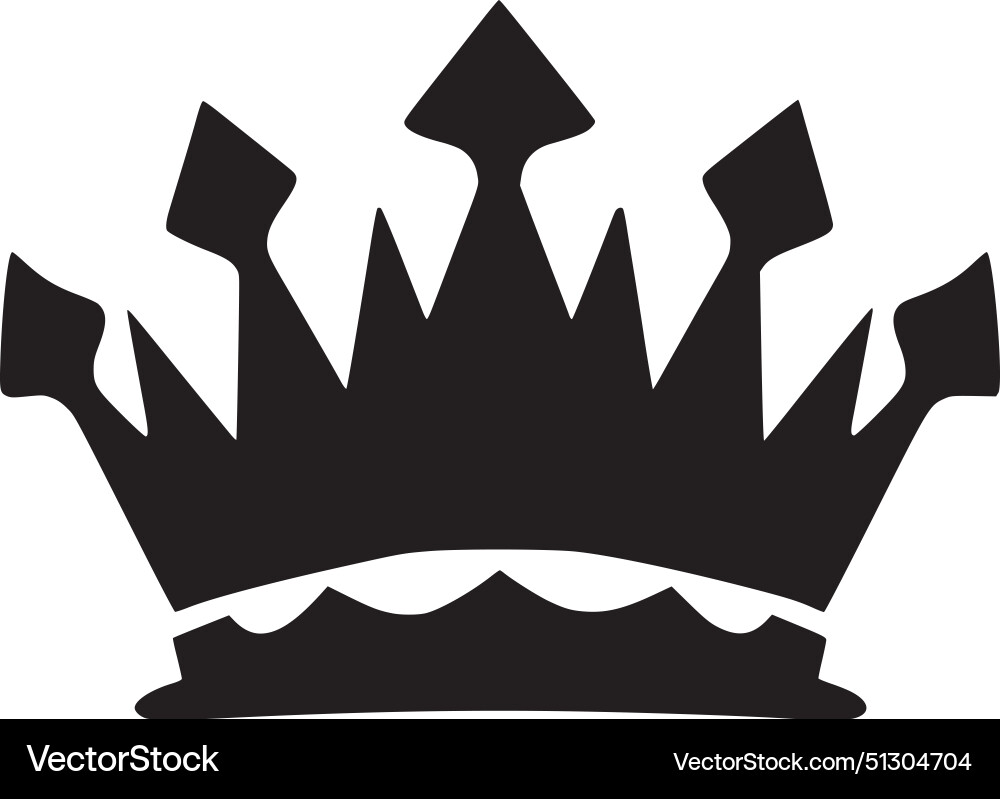 Crown - minimalist and simple silhouette Vector Image