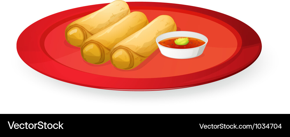 Meat rolls Royalty Free Vector Image - VectorStock