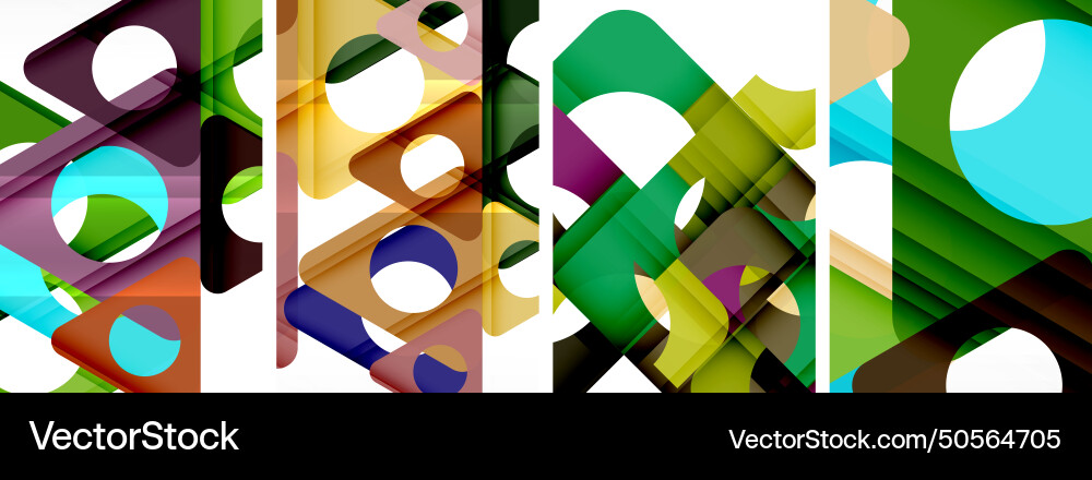 Abstract background set featuring captivating Vector Image