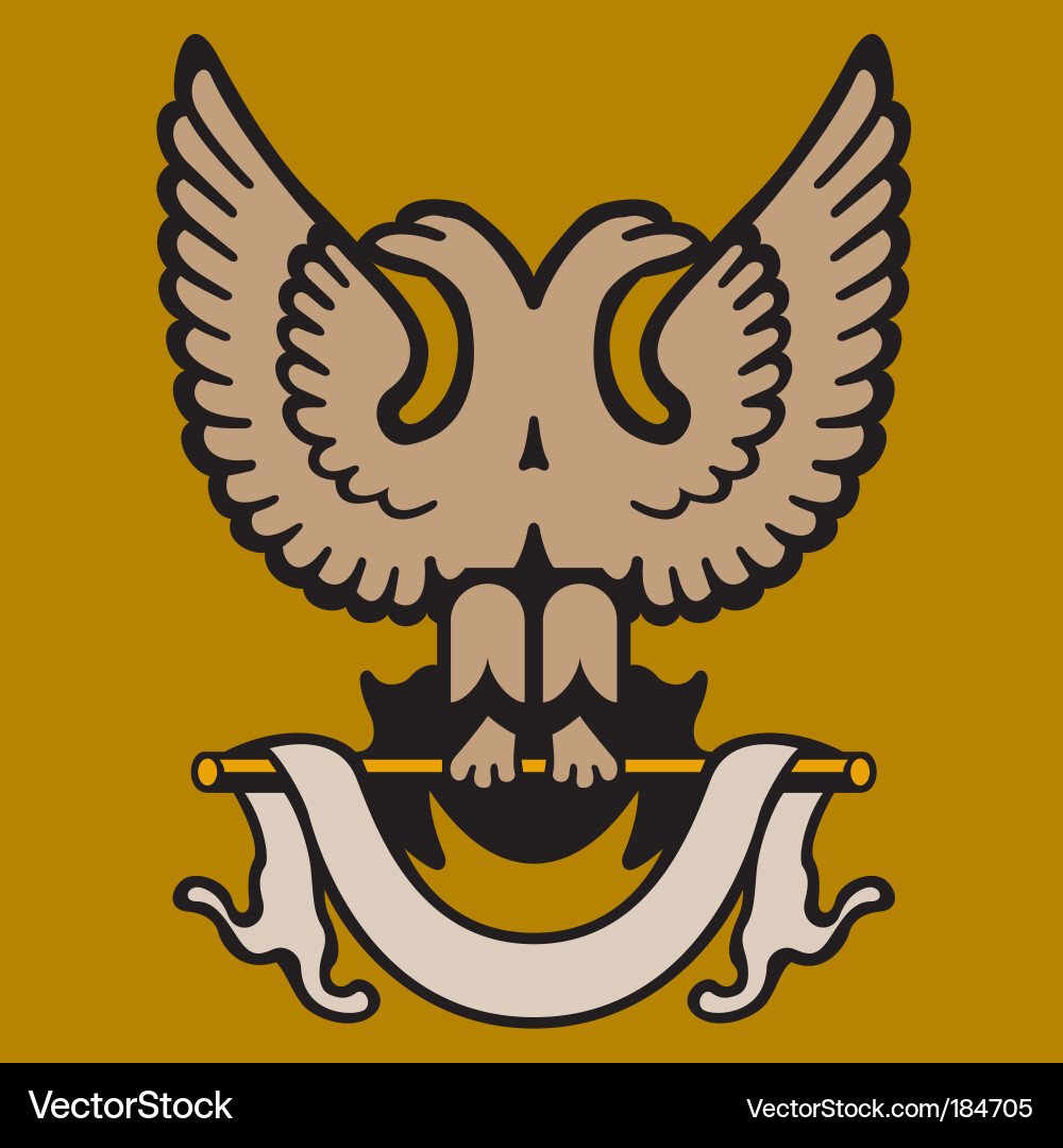 Eagle crest Royalty Free Vector Image - VectorStock