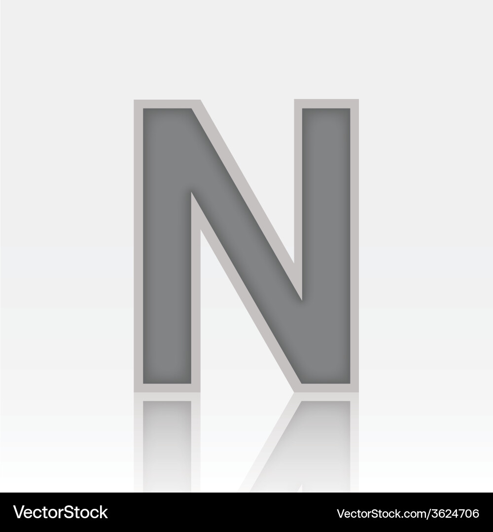 Alphabet n Royalty Free Vector Image - VectorStock