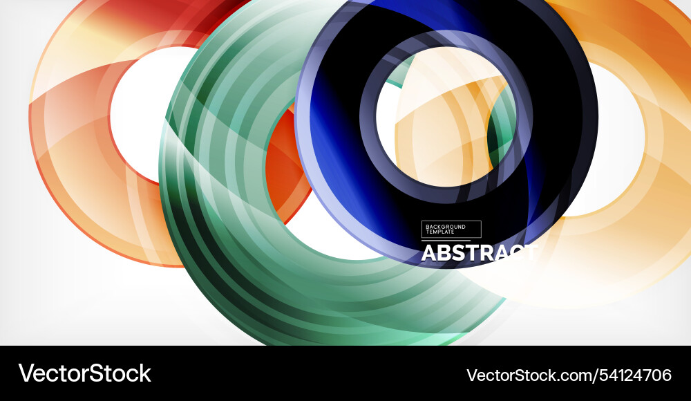 Circles round elements ring shapes premium Vector Image