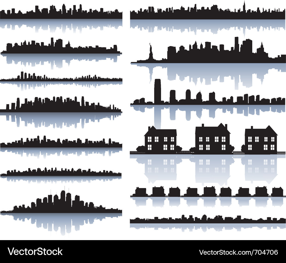 New York City Skyline Vector Images (over 4,700)