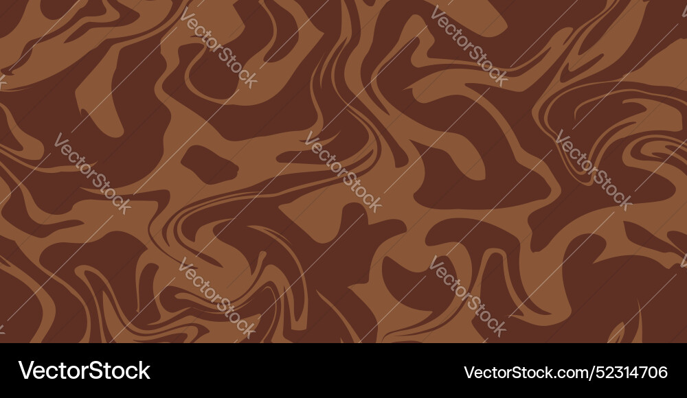 Coffee or chocolate liquid seamless texture Vector Image