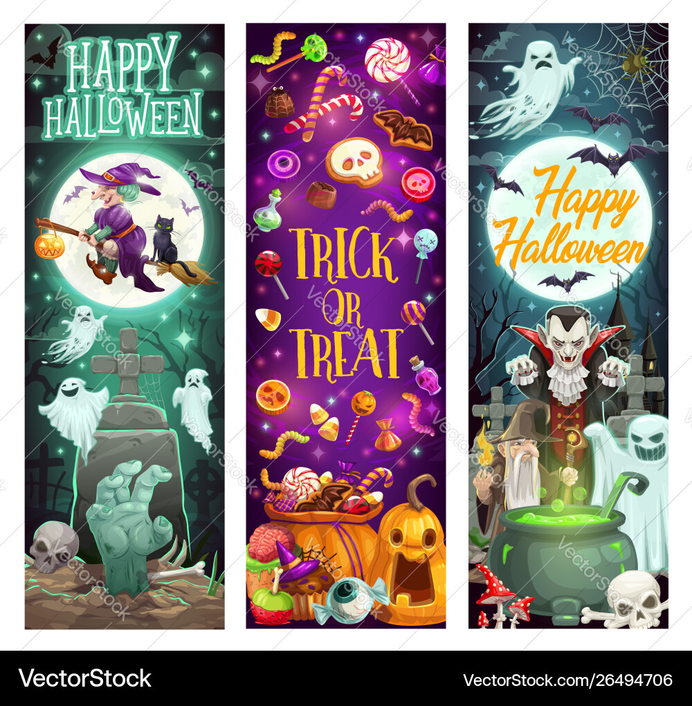 Halloween Trick or Treat Collection Royalty Free Vector