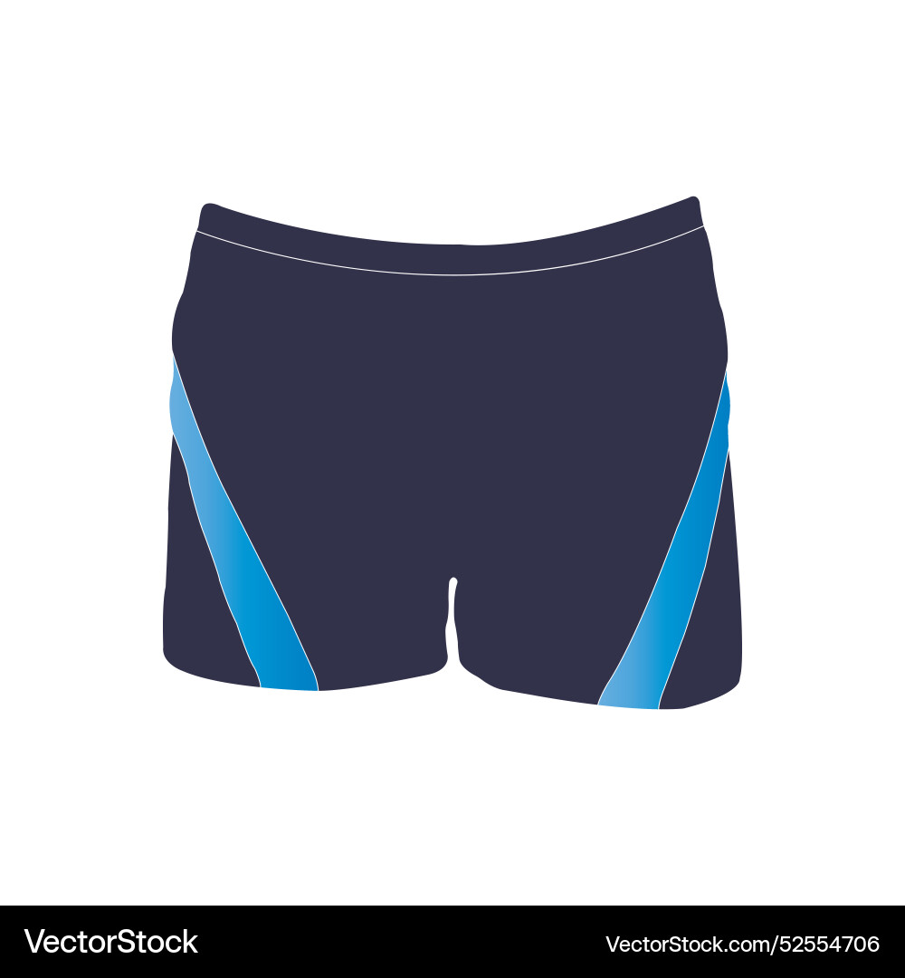 Mens swimming trunks design Royalty Free Vector Image