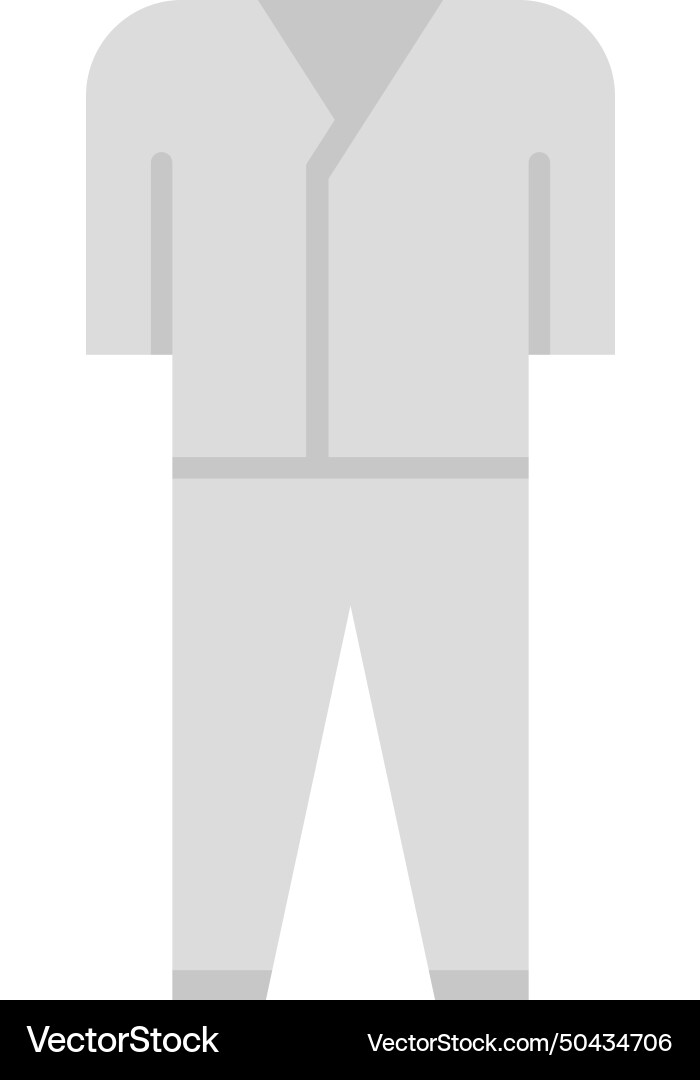 Pyjamas suit icon image Royalty Free Vector Image