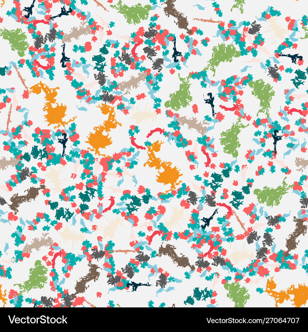 Colorful Grunge Paint Splatter Background Vector Image