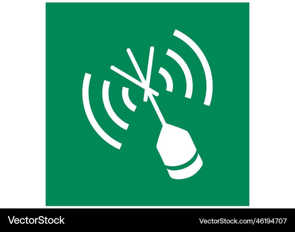 Emergency location beacon Royalty Free Vector Image
