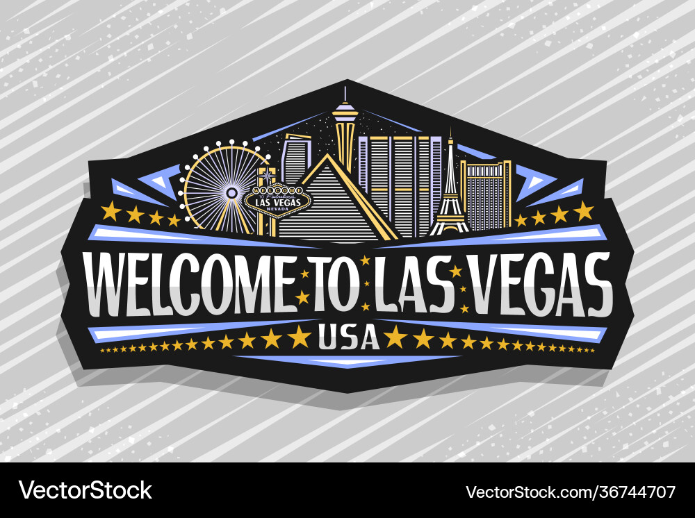 Logo for las vegas Royalty Free Vector Image - VectorStock