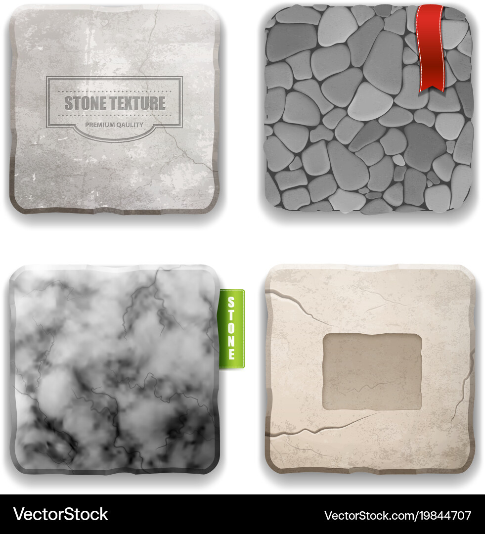 Stone Texture Samples Royalty Free Vector Image