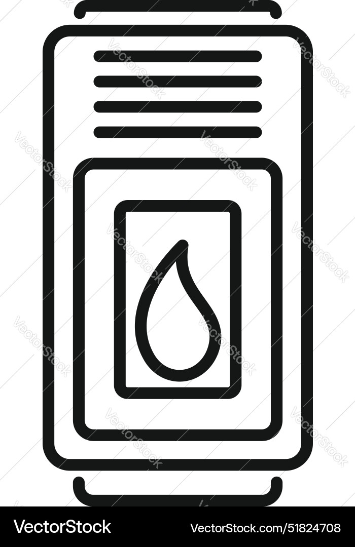 Biofuel heater providing sustainable warmth Vector Image