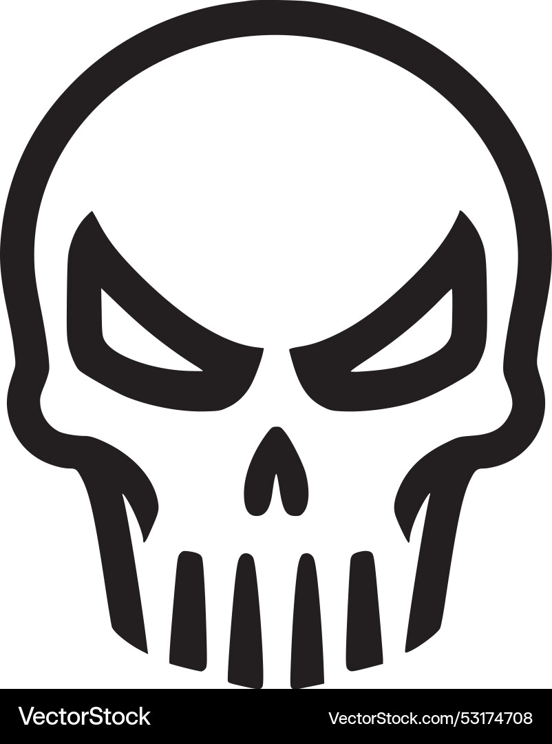 Death - minimalist and flat logo Royalty Free Vector Image