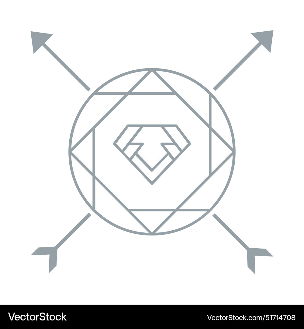 Letter mark logo Royalty Free Vector Image - VectorStock