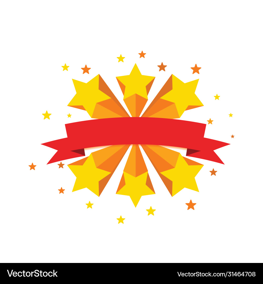 Star background template Royalty Free Vector Image
