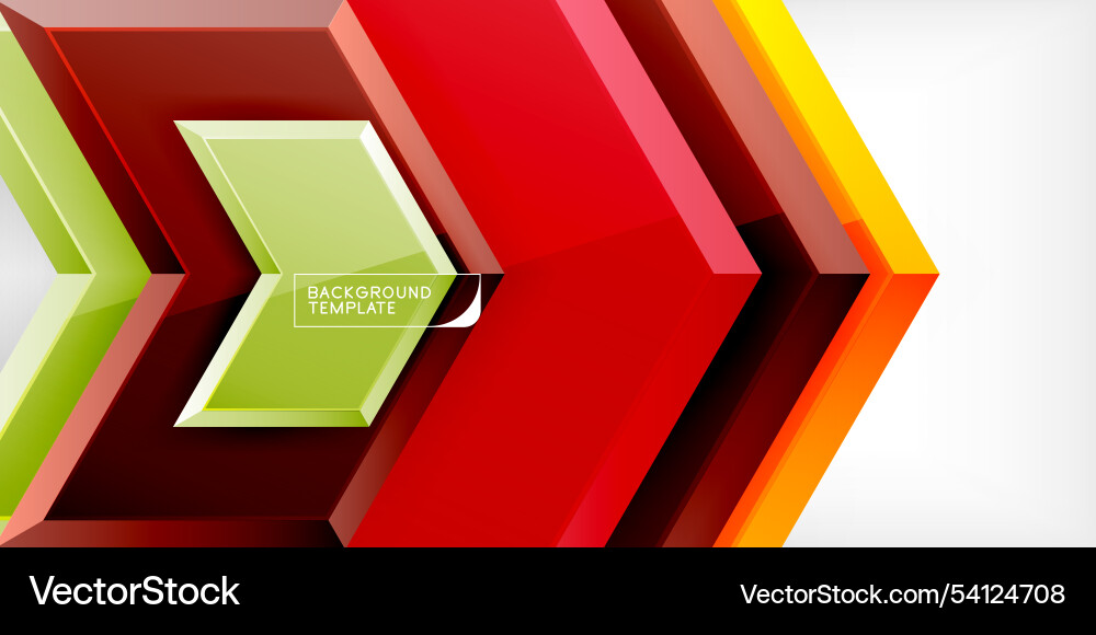 Technology dynamic arrow geometric background Vector Image